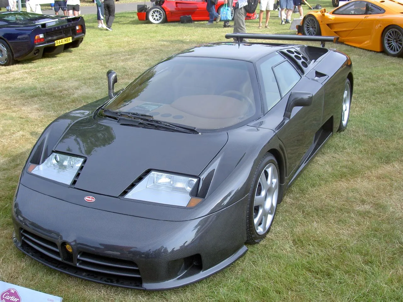 Bugatti EB 110 history, photos on Better Parts LTD